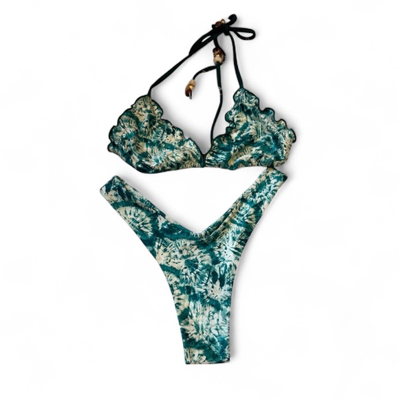 Kulani Kinis | Swim | Kulani Kinis Matching Bikini Set Cover Up Green ...